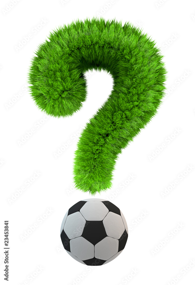 Fussballfrage Stock-Illustration | Adobe Stock
