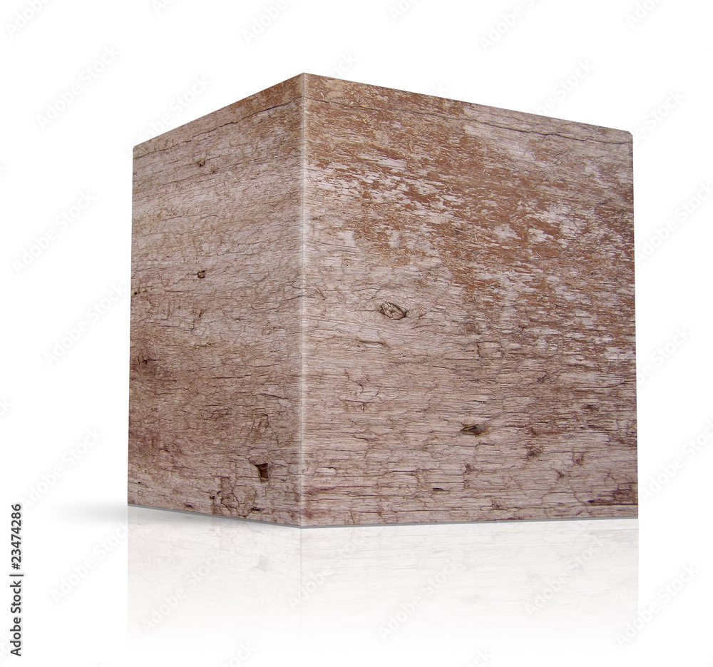 Cubos con diferentes tipos de madera Stock Illustration | Adobe Stock