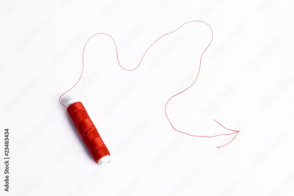 Roter Faden Stock Photo | Adobe Stock