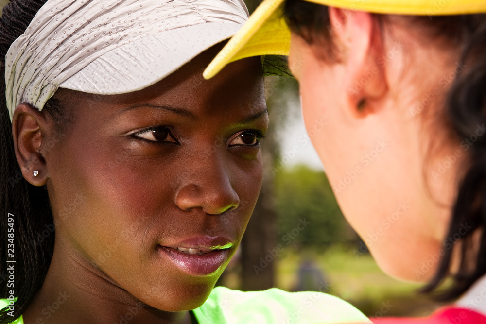 Zwei Frauen, two women Stock Photo | Adobe Stock