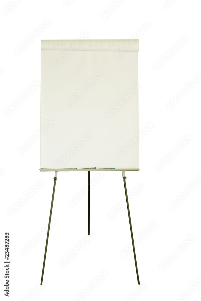 Blank flip chart Stock Photo | Adobe Stock