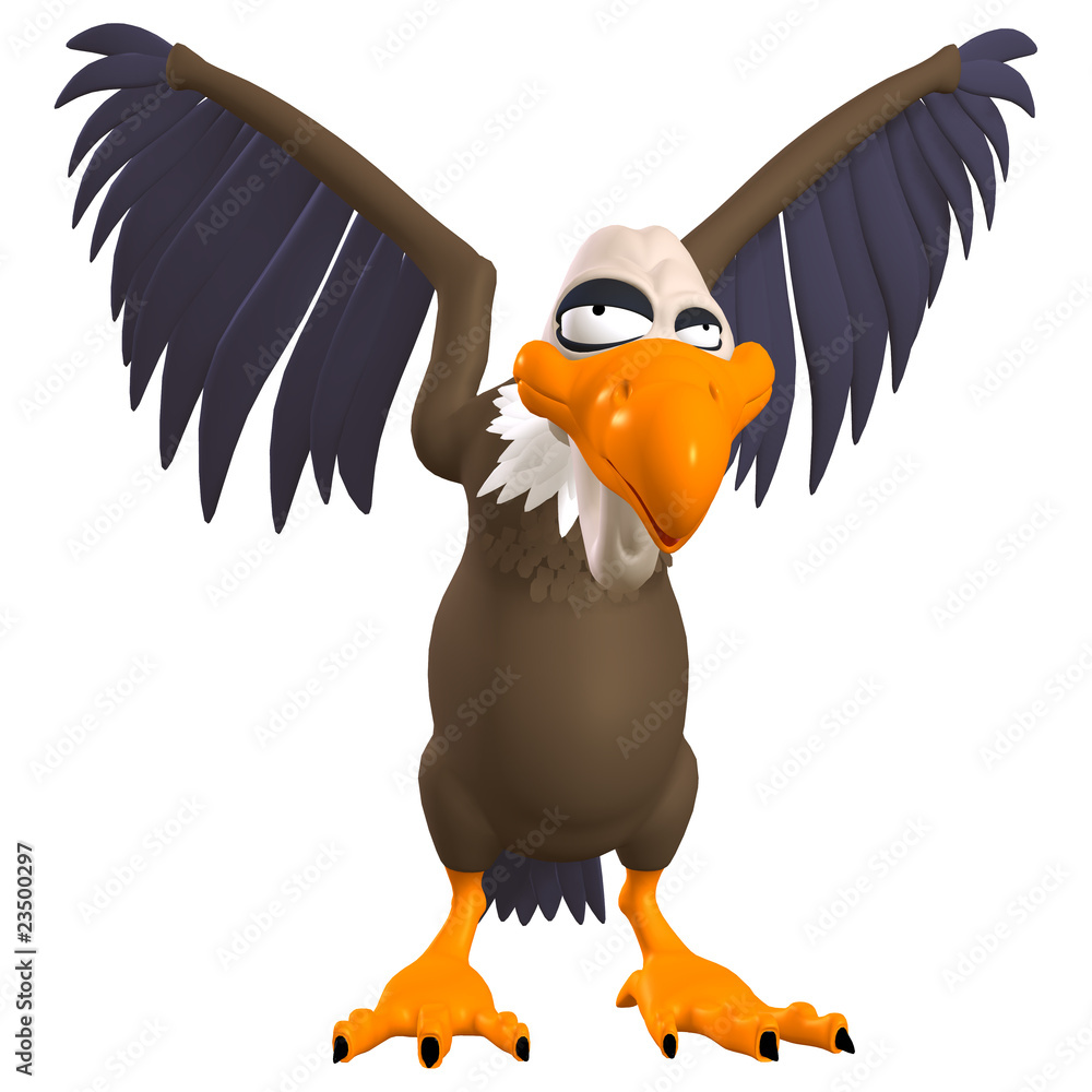 Pleitegeier Comic Stock-Illustration | Adobe Stock