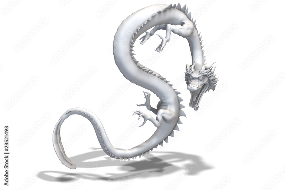 S-shaped Dragon Stock Illustration | Adobe Stock