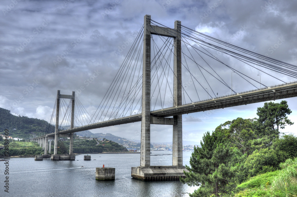 Puente de Rande, ría de Vigo foto de Stock | Adobe Stock