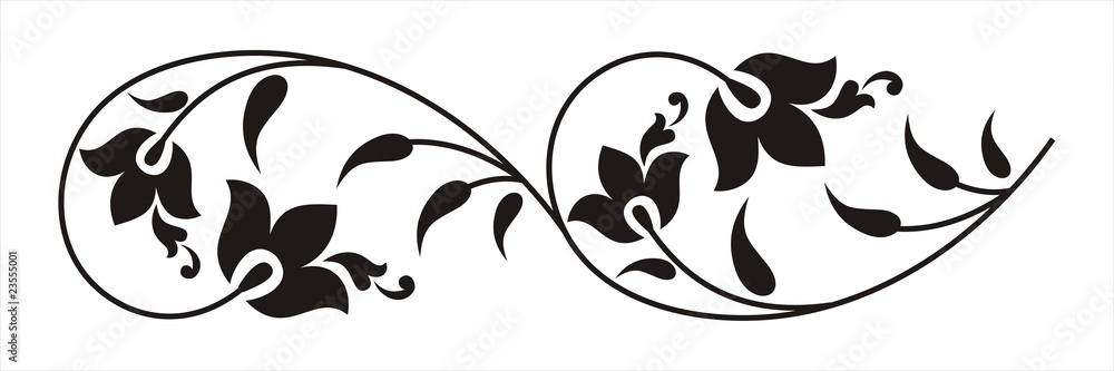 floral border design , textile , Rajasthan, royal India Stock Vector ...