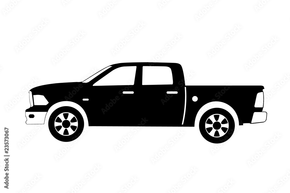 Pick-up Stock Vector | Adobe Stock