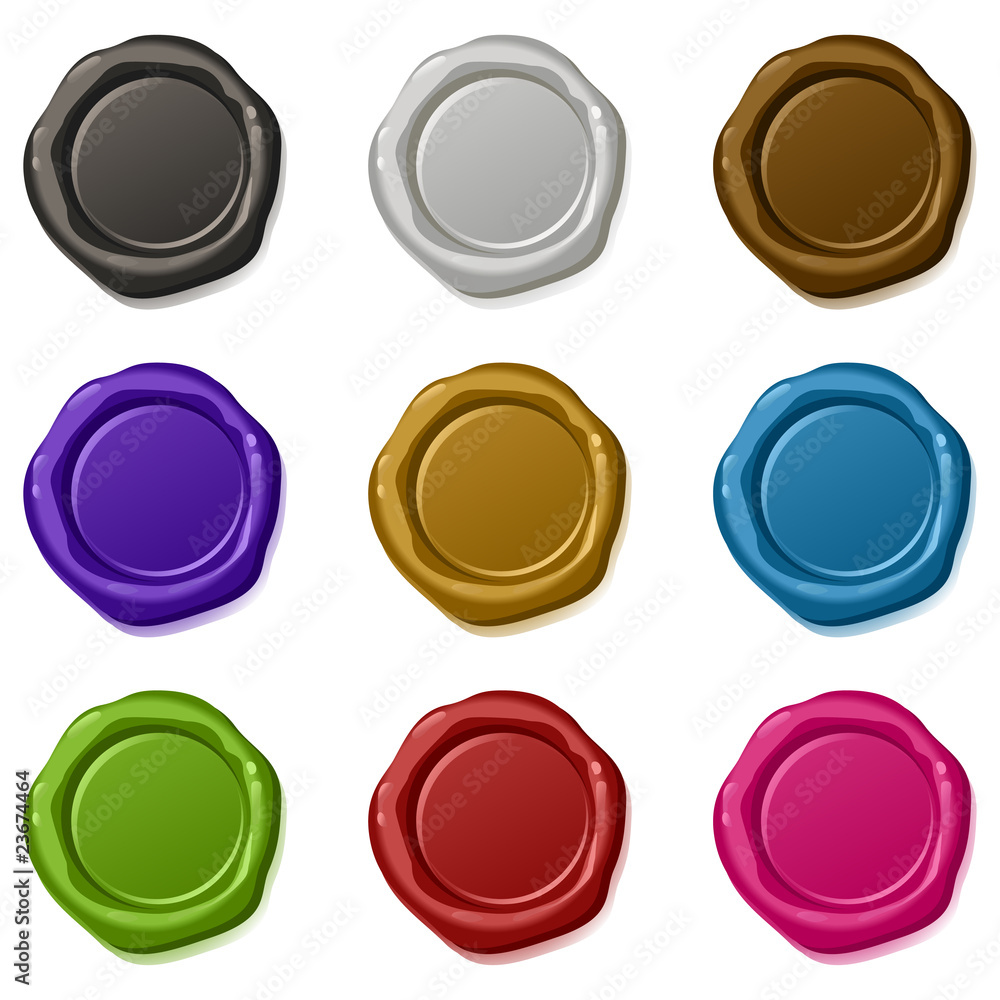 vector sealing wax Stock Vector | Adobe Stock