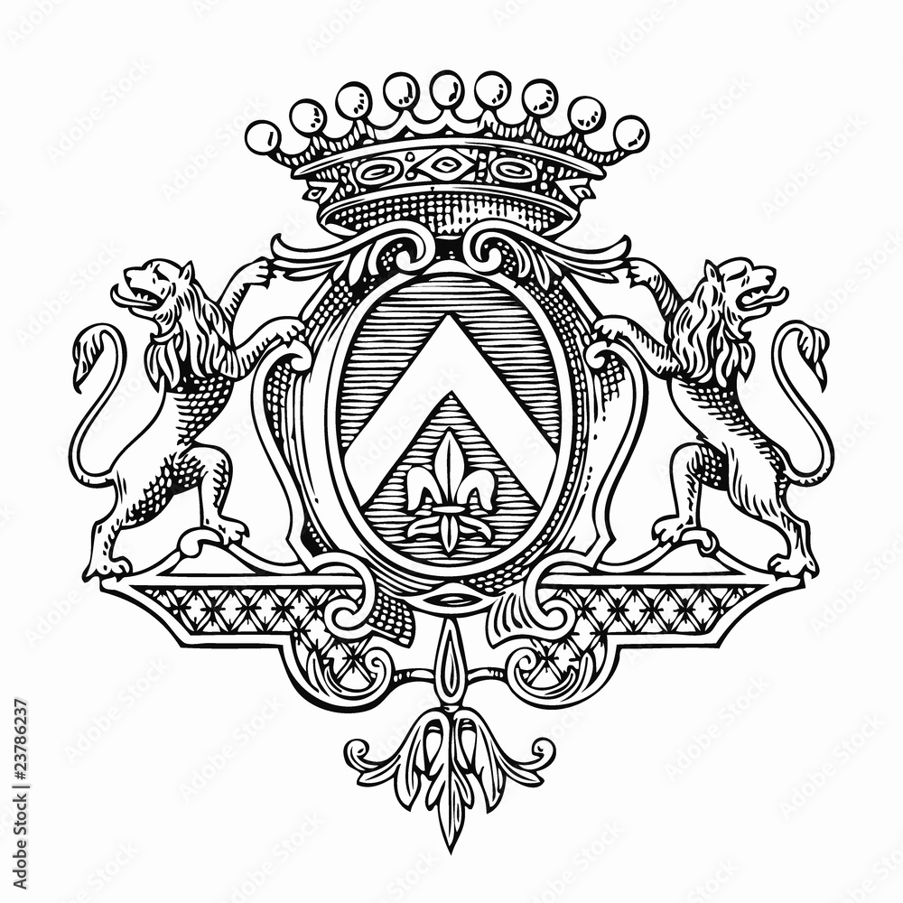 Heraldry Coat of Arms Stock Vector | Adobe Stock