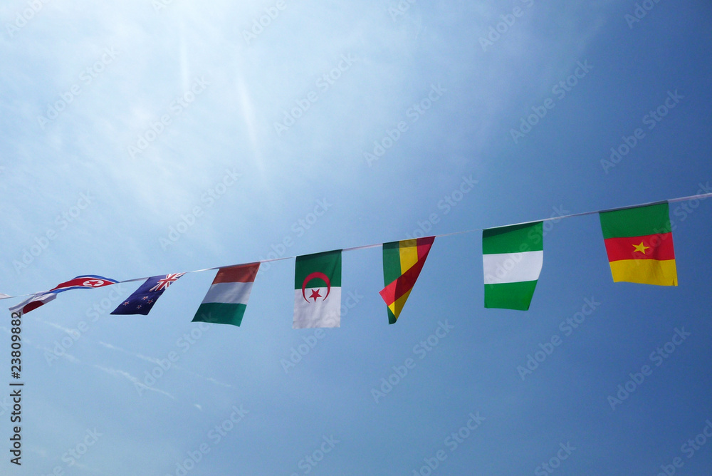 Various National Flags Stock Photo | Adobe Stock