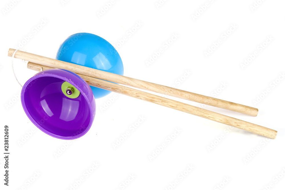 a colorful diabolo with sticks Stock 写真 | Adobe Stock