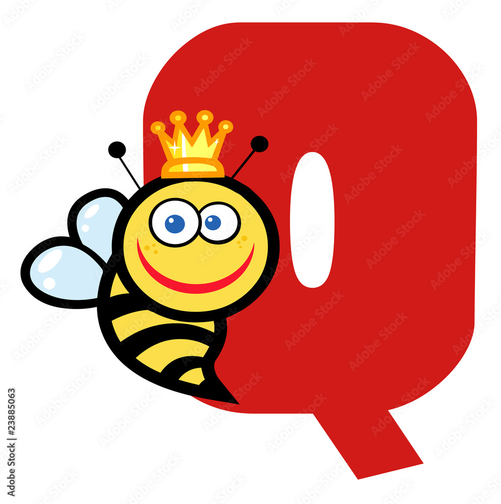 Funny Cartoons Alphabet-Q Stock Vector | Adobe Stock