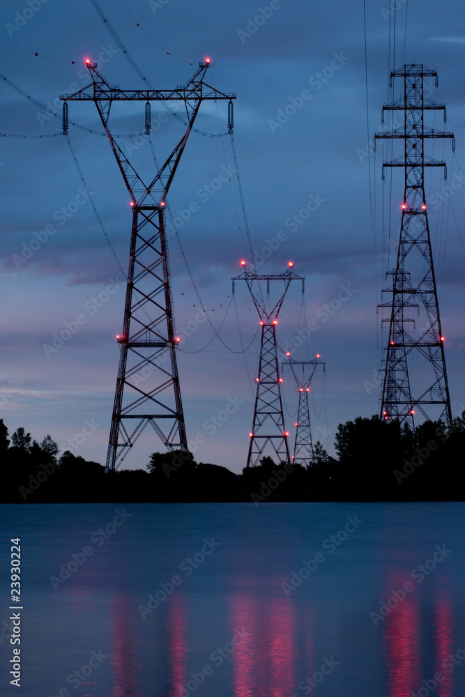 Power lines Stock Photo | Adobe Stock