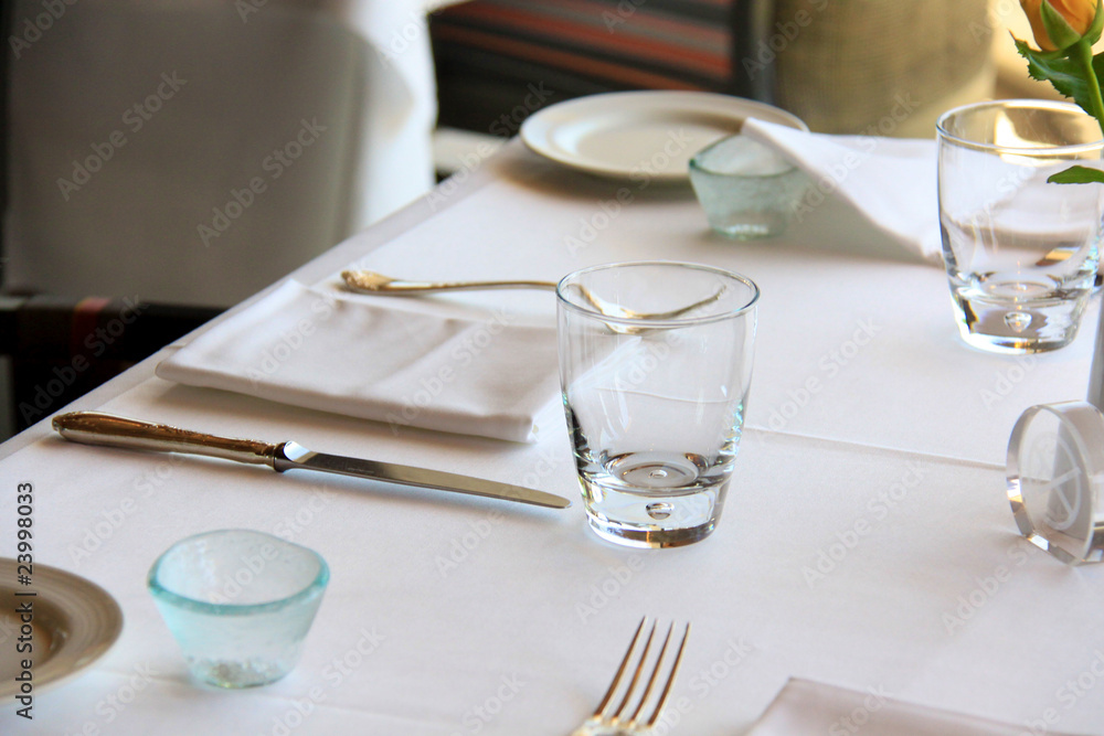 Restaurant table arrangement Stock Photo | Adobe Stock