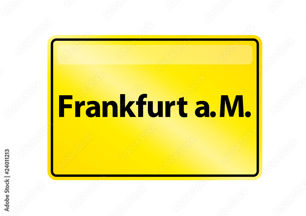 Ortsschild Frankfurt Stock Photo | Adobe Stock