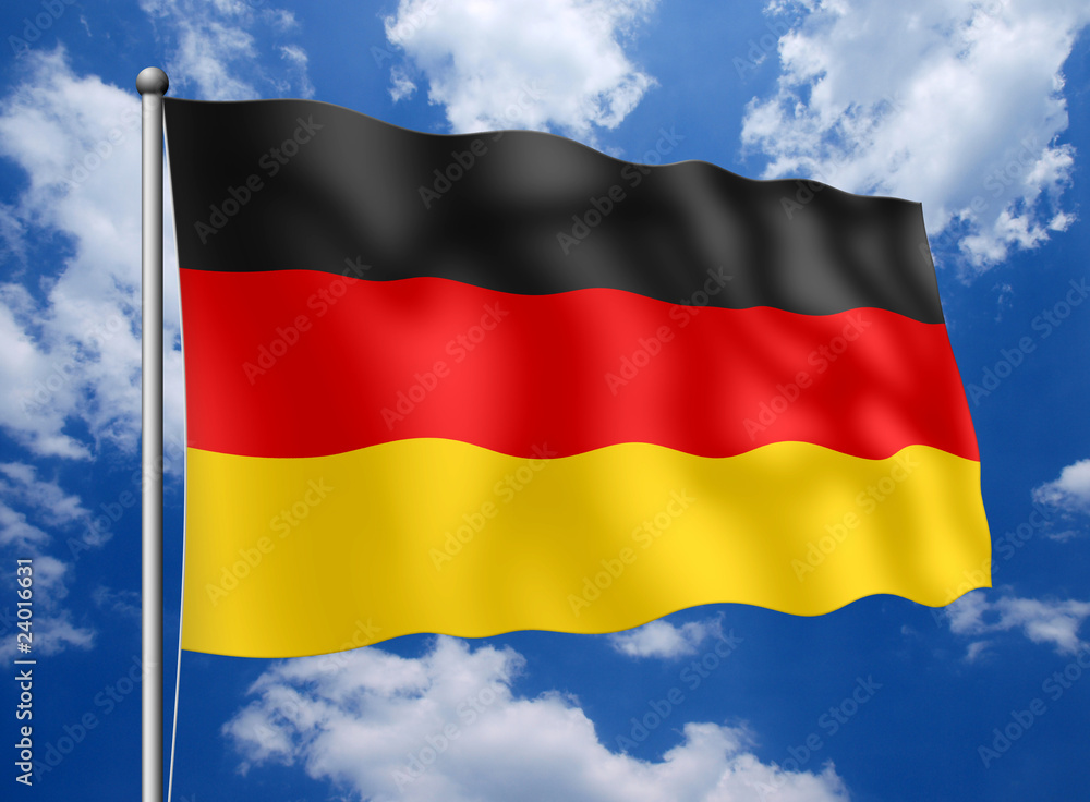 Deutschland-Fahne Stock-Illustration | Adobe Stock
