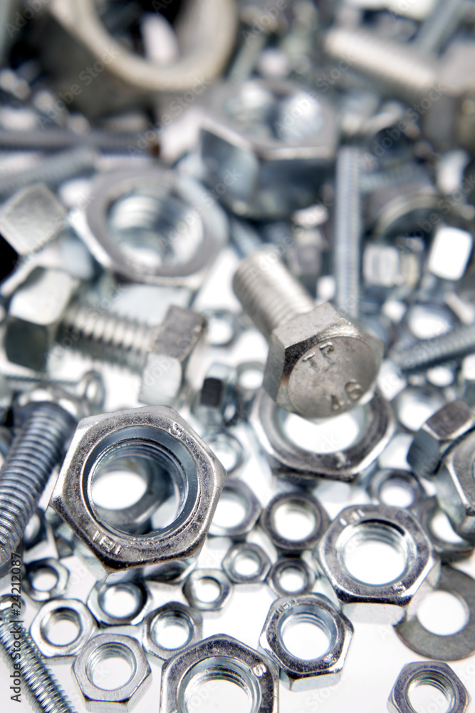 Nuts and bolts Stock Photo | Adobe Stock