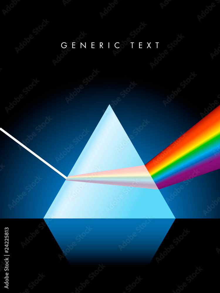 Vector Glass Prism Stock Vector | Adobe Stock