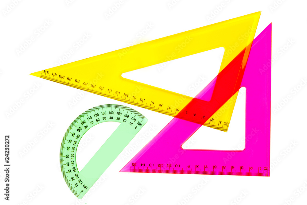 School maths/technical drawing instruments Stock Photo | Adobe Stock