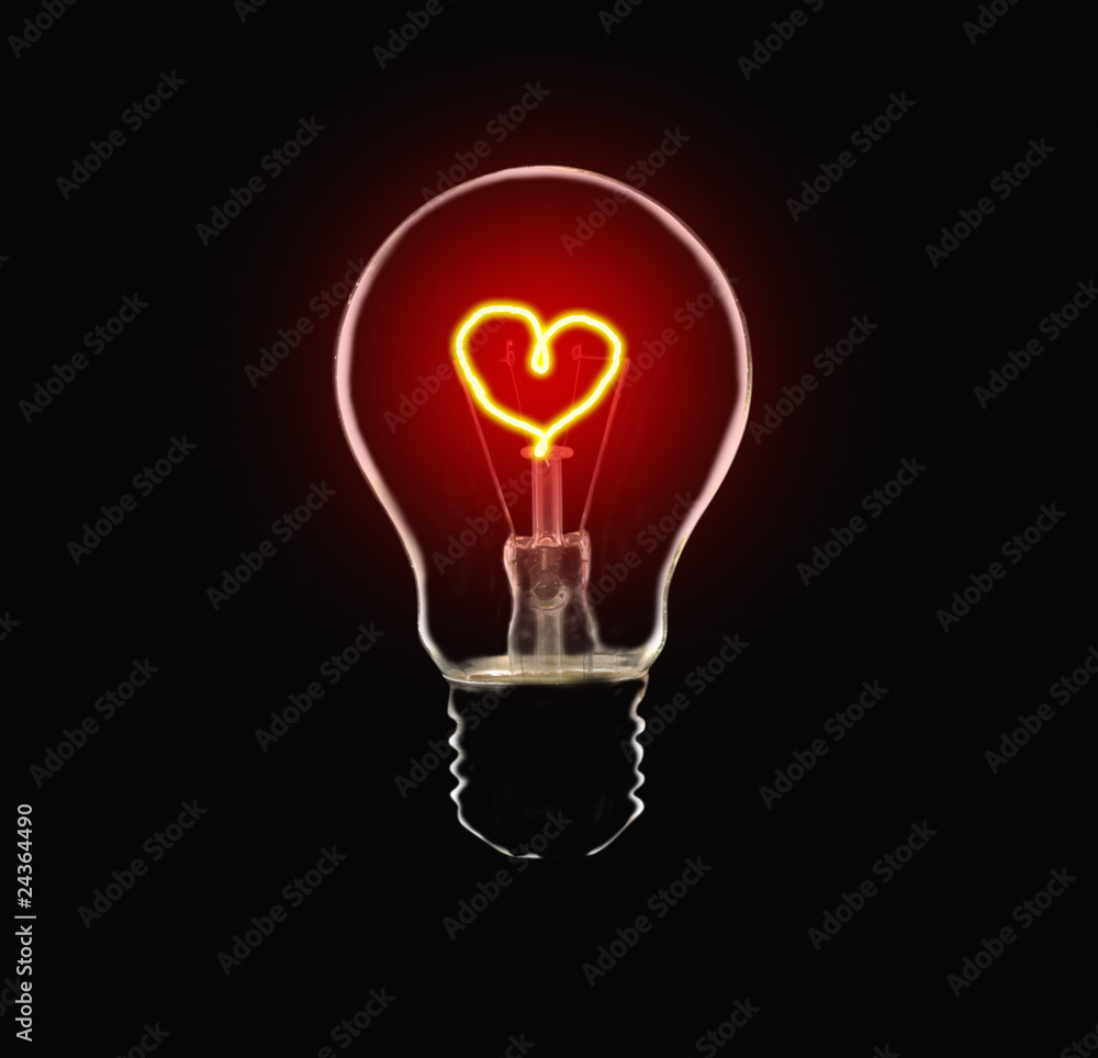 Love Bulb Stock Photo | Adobe Stock