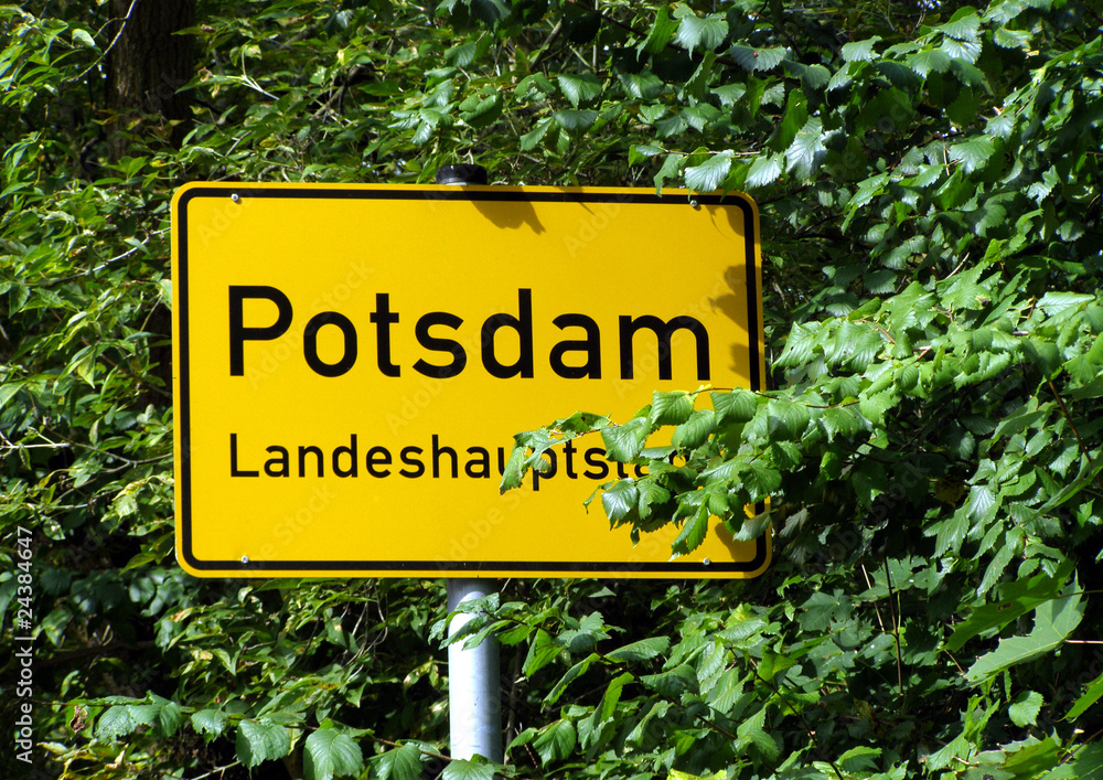 Ortsschild Potsdam Stock Photo | Adobe Stock