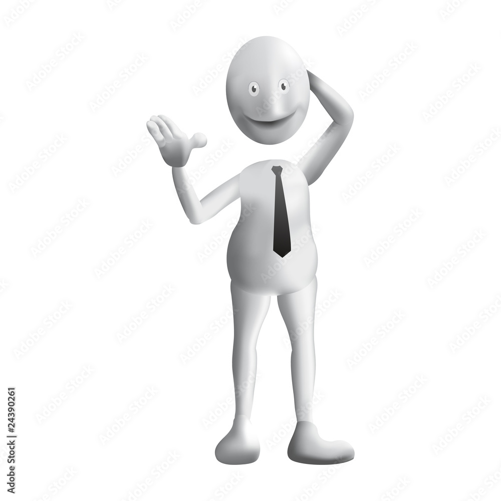 bonhomme 3d Stock Vector | Adobe Stock