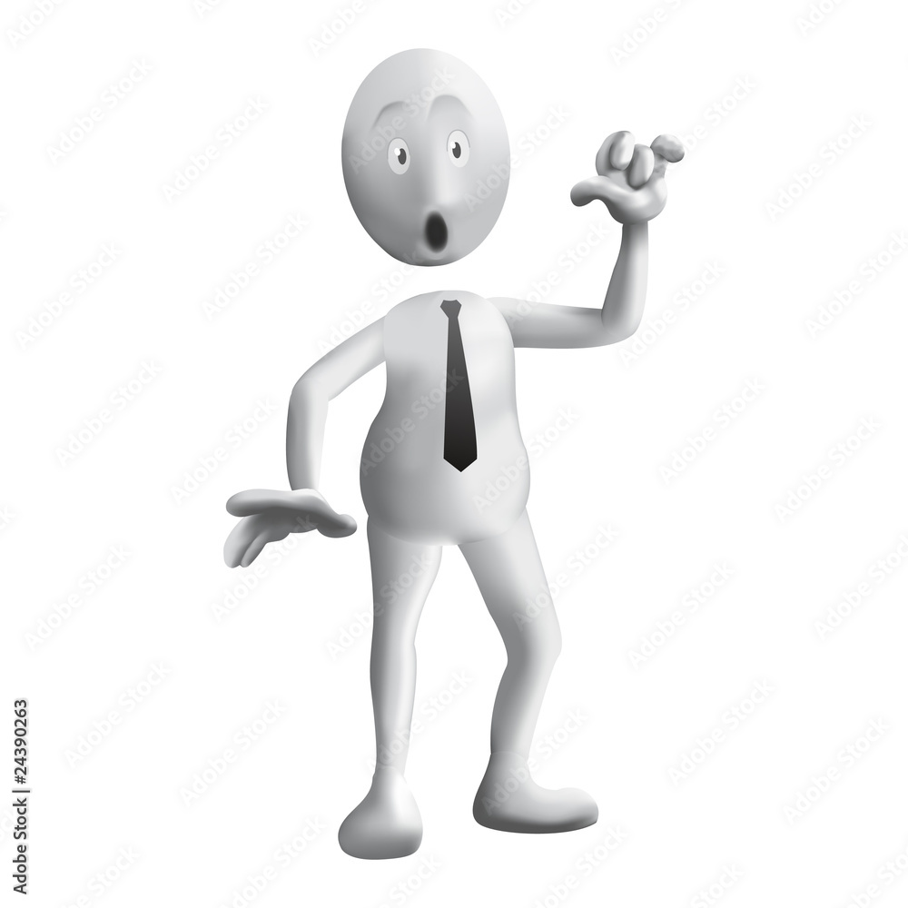 bonhomme 3d Stock Vector | Adobe Stock