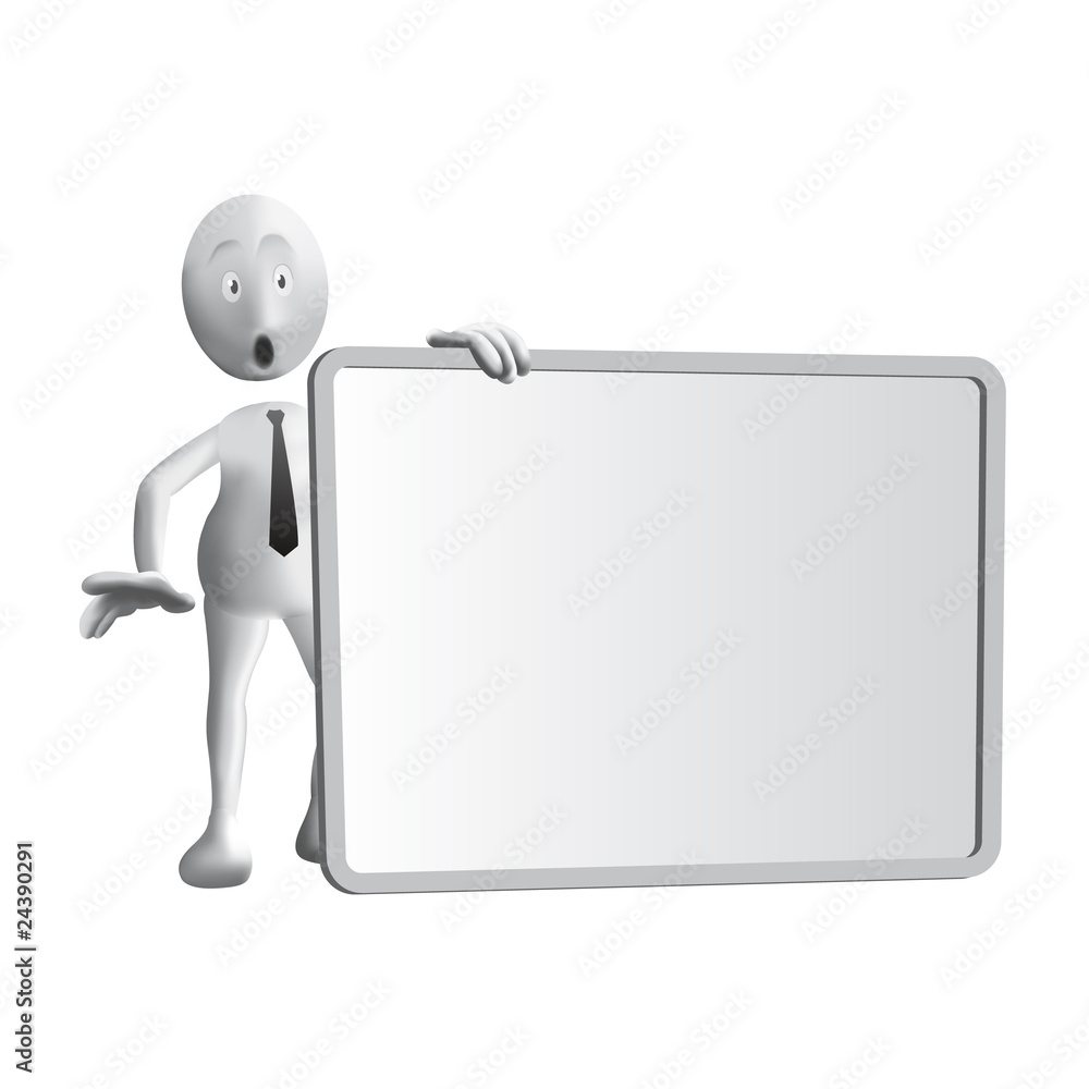bonhomme 3d Stock Vector | Adobe Stock