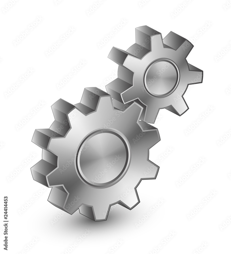 Interlocking Gears Vector