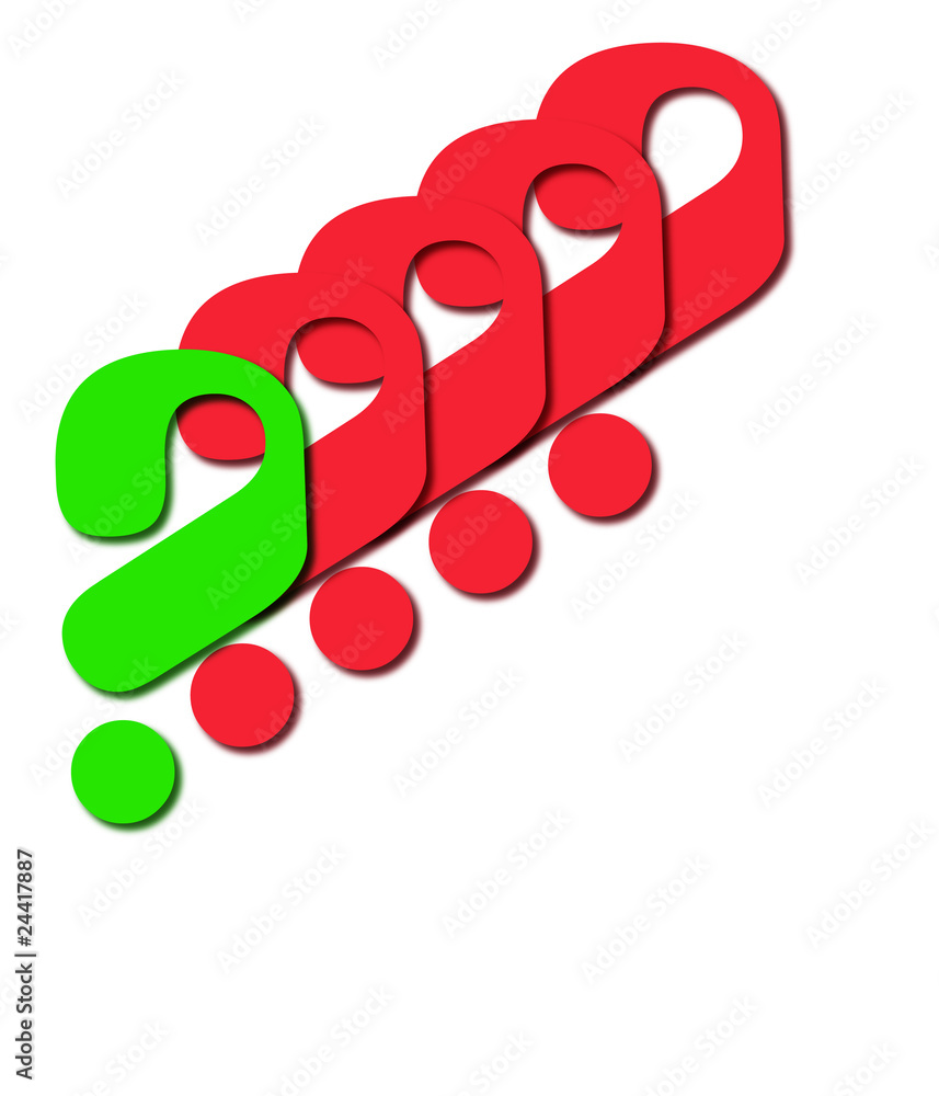 Fragezeichen_gruen Stock Vector | Adobe Stock