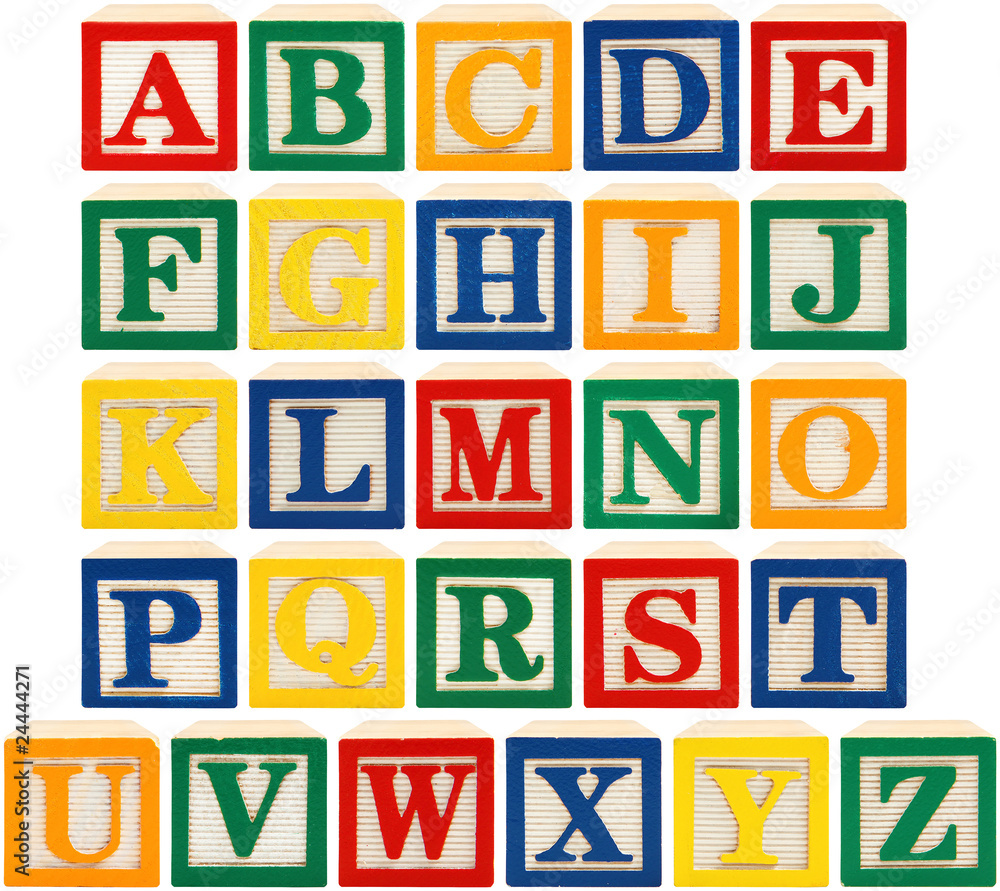 Alphabet Blocks Stock Photo | Adobe Stock