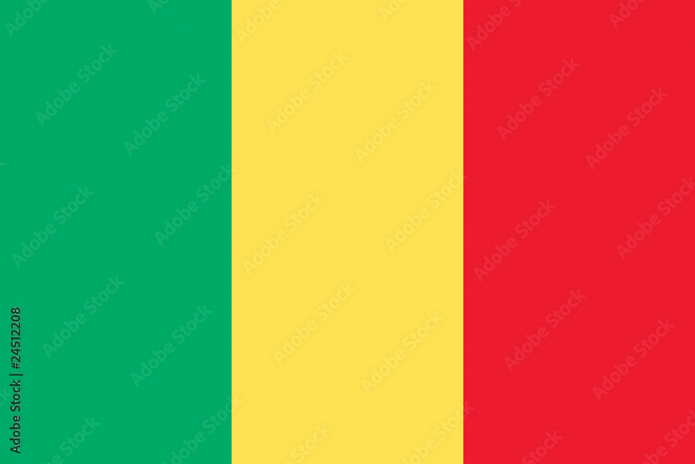 Drapeau du Mali Stock Illustration | Adobe Stock