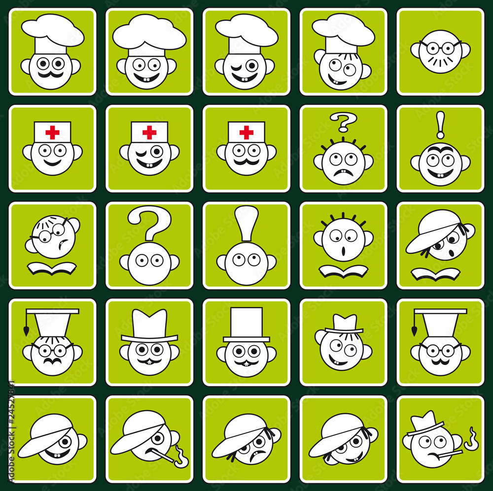 emotions icons Stock Vector | Adobe Stock