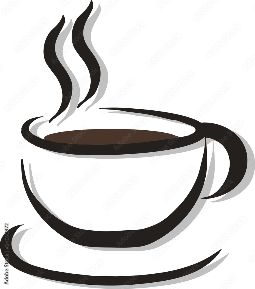 Kaffeetasse Stock-Vektorgrafik | Adobe Stock