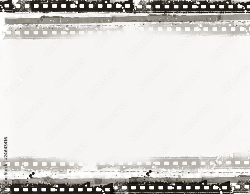 Grunge film frame with space for your text and images Stock ...