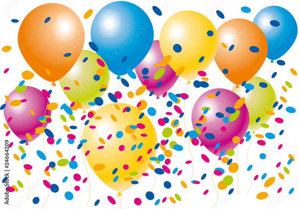 Vecteur Stock Ballons_Cotillons | Adobe Stock