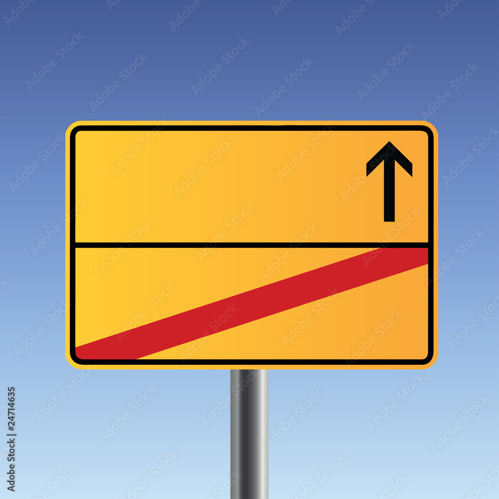 Ortsschild Schablone Stock Vector | Adobe Stock