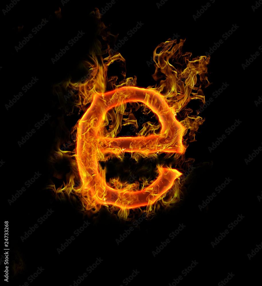 Letter E Fire