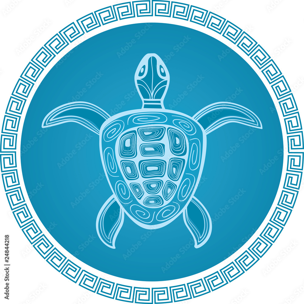 abstract turtle vector symbol Stock Vector | Adobe Stock