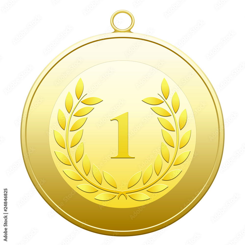 Médaille d'or Illustration Stock | Adobe Stock