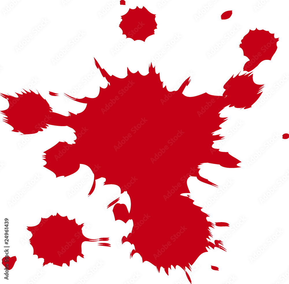 Farbklecks rot Stock Vector | Adobe Stock