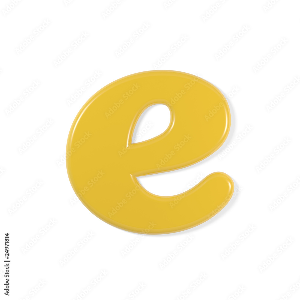 Yellow Letter E
