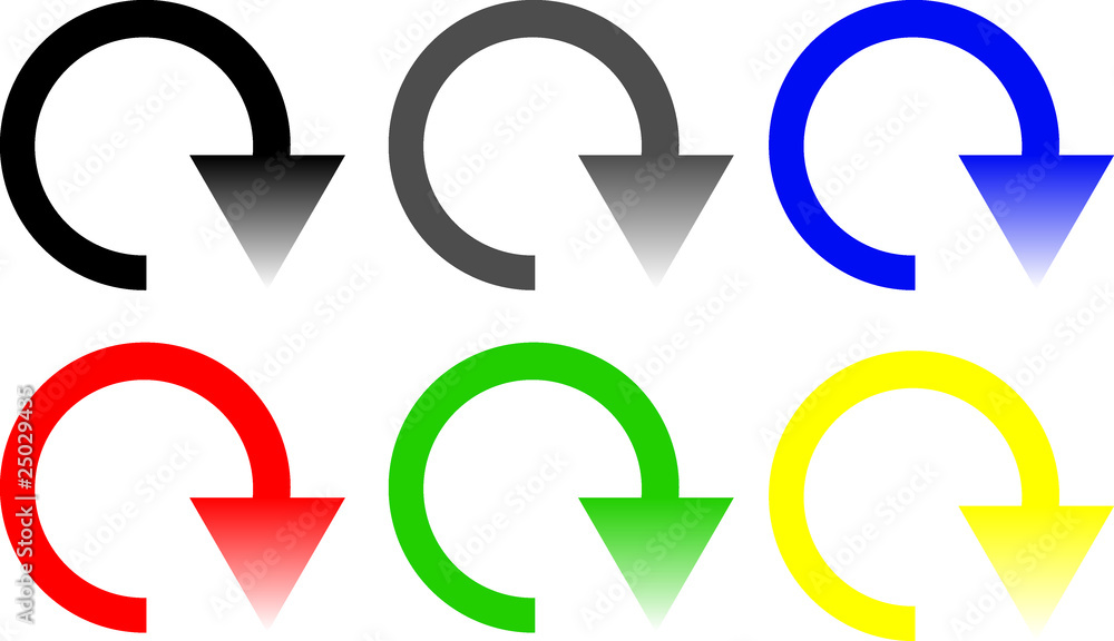 runde Pfeile Stock-Vektorgrafik | Adobe Stock