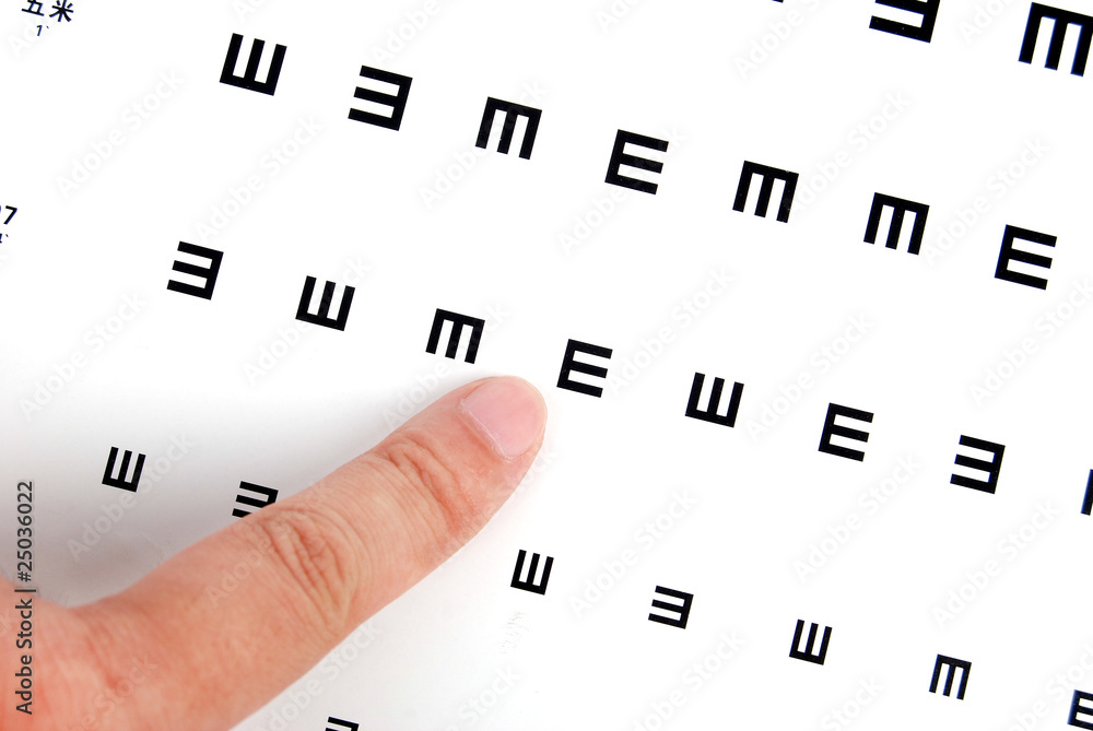 eye chart Stock Photo | Adobe Stock