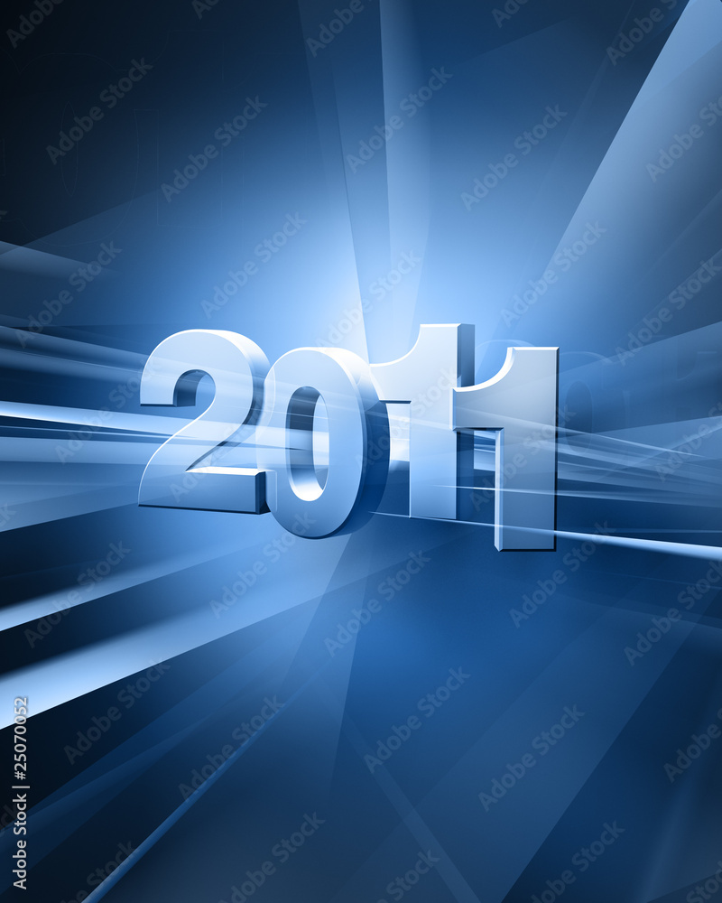 The year 2011 in digits in an abstract futuristic background | Uwalls.co.uk