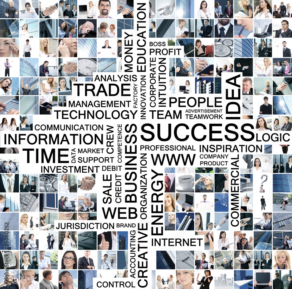 A business collage with young and successful people Stock Photo | Adobe ...