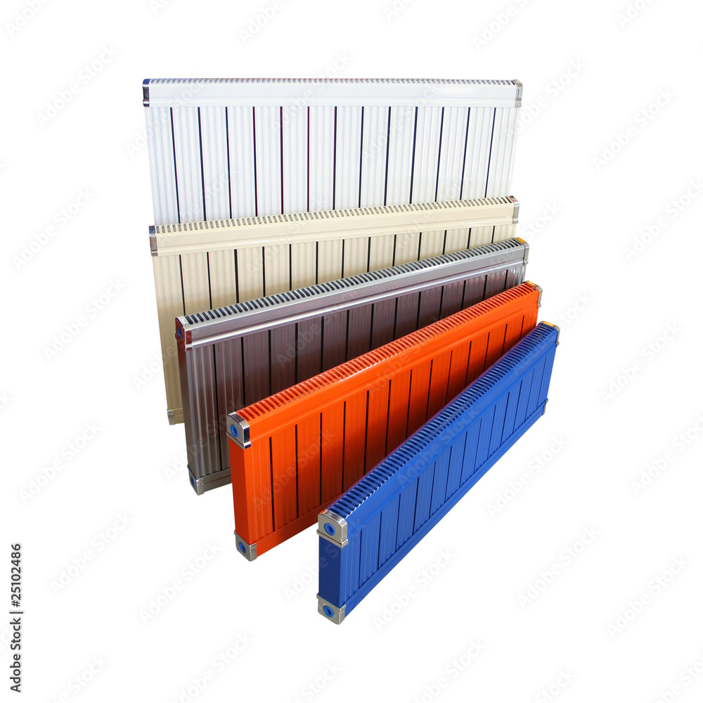 Coloured Radiators Stock Illustration | Adobe Stock