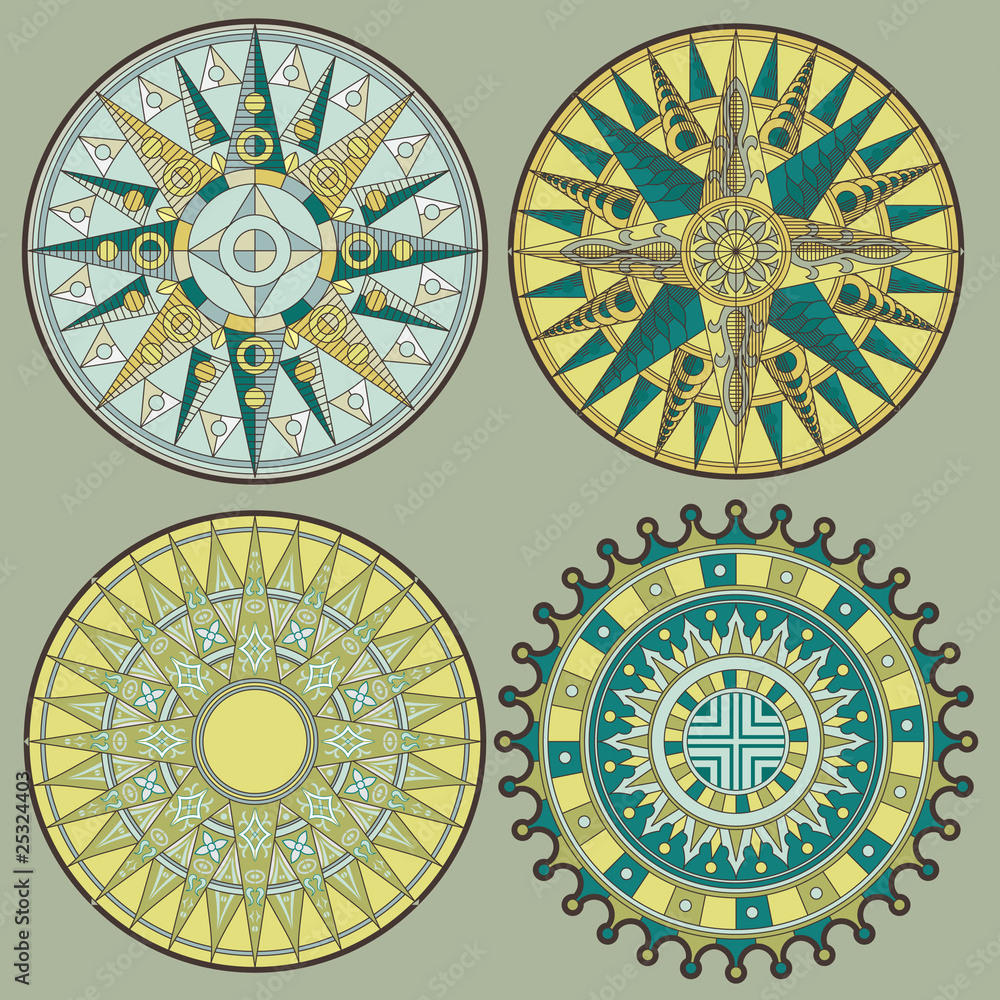 Tribal Compass Stock Vector | Adobe Stock