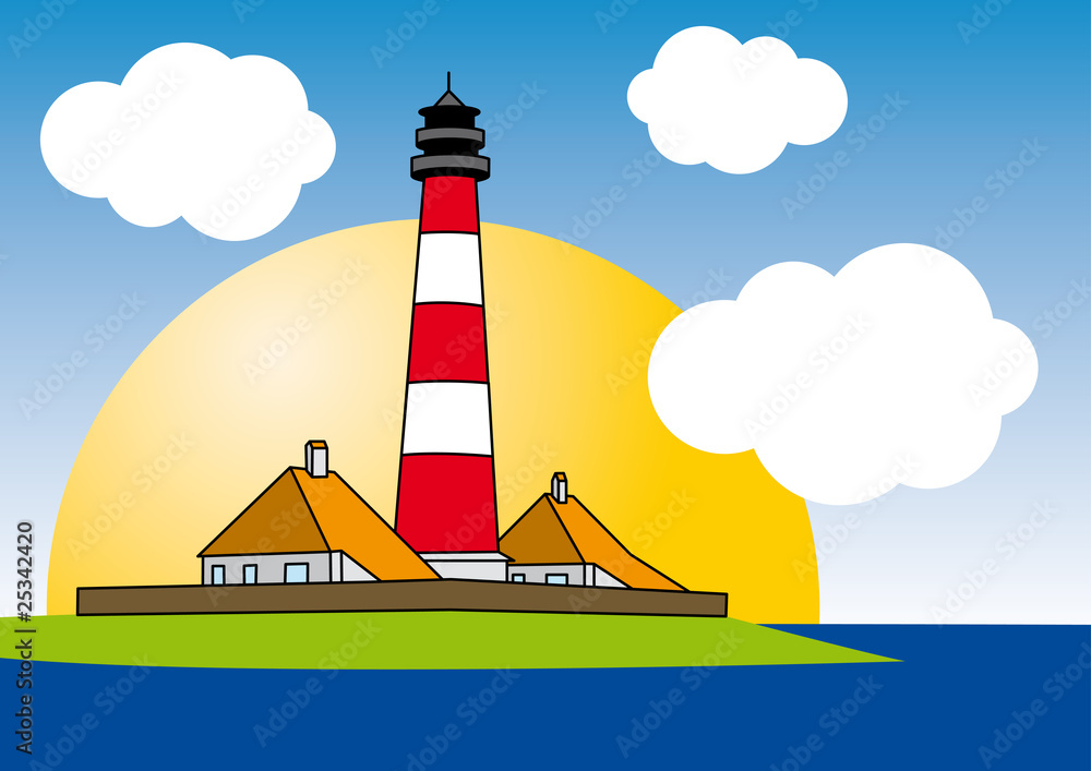 Leuchtturm Stock Vector | Adobe Stock