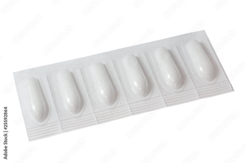 Rectal suppository in white pack Stock Photo | Adobe Stock