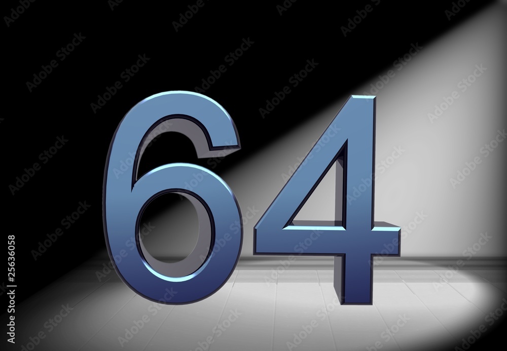 Zahl im Rampenlicht Stock Illustration | Adobe Stock